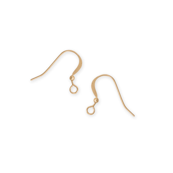 14/20 Gold Filled French Wires with Coil (5 Pairs) - Wholesale Silver ...