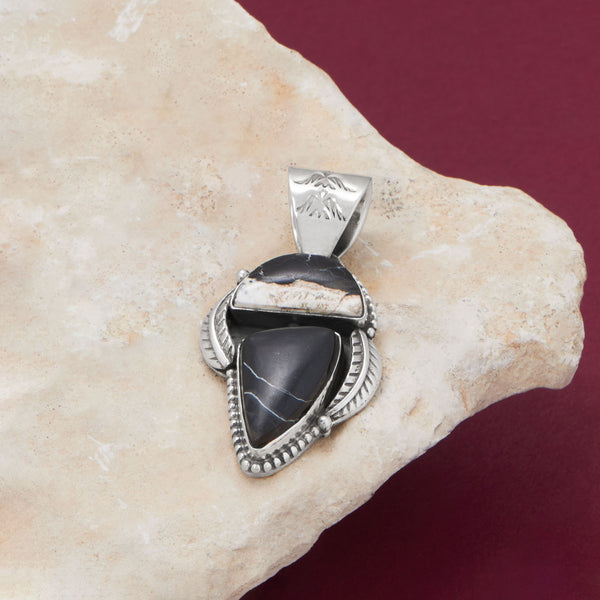 White Buffalo Turquoise Pendant - Wholesale Silver Jewelry - Silver ...