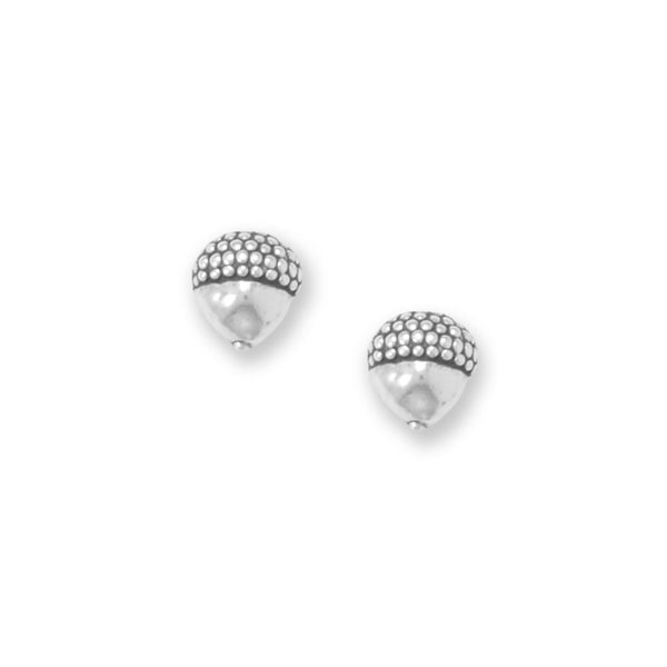 Cute Acorn Stud Earrings - Wholesale Silver Jewelry - Silver Stars ...