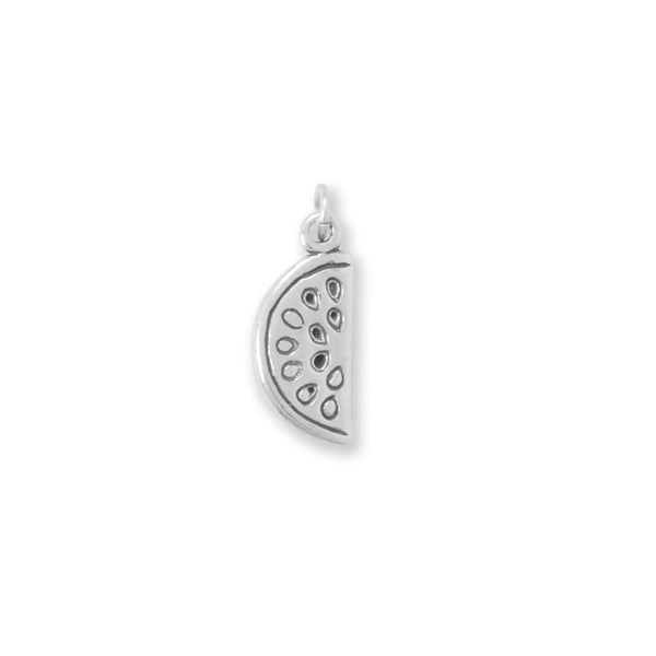 Silver or Gold Watermelon Slice Charm - Wholesale Silver Jewelry ...