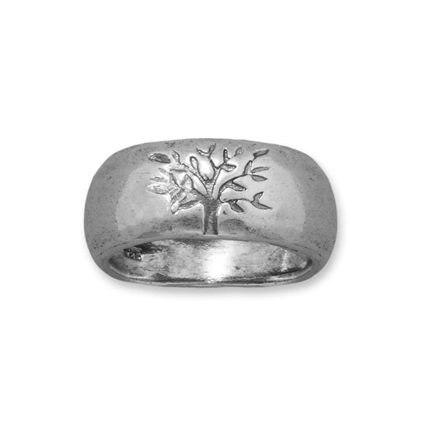 Oxidized Tree of Life Ring - Wholesale Silver Jewelry - Silver Stars ...